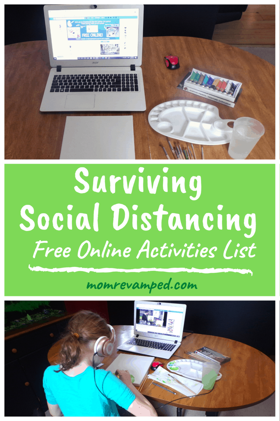 Surviving Social Distancing Free Online Activities List | Mom Revamped